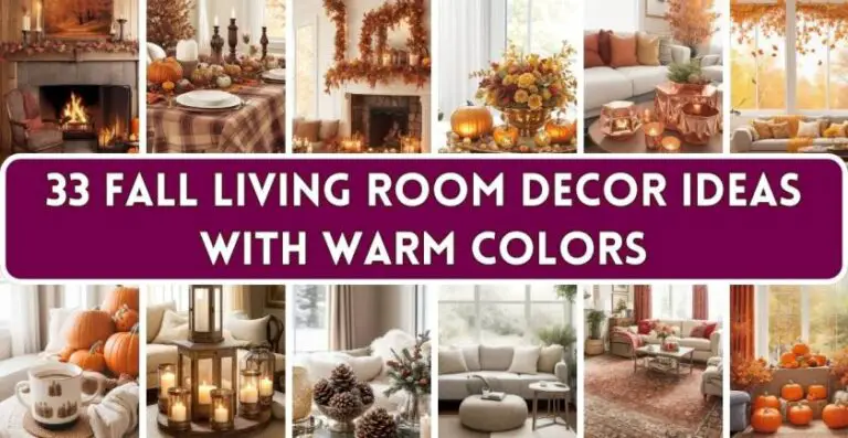 33 Fall Living Room Decor Ideas with Warm Colors in 2023