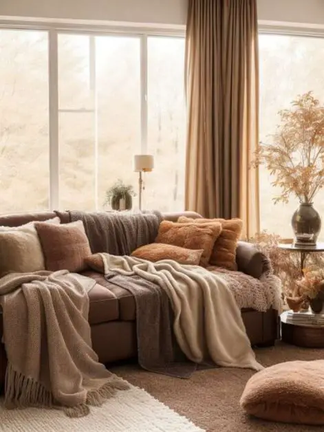 33 Fall Living Room Decor Ideas with Warm Colors in 2023