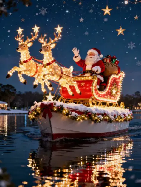 23 Christmas Boat Parade Decorating Ideas
