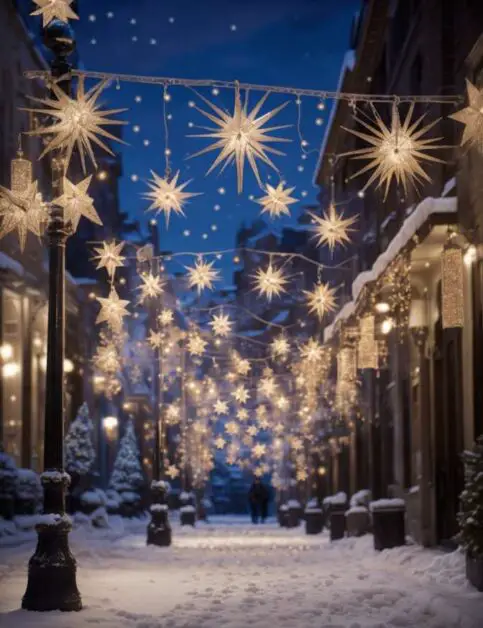 20 Magical Christmas Decoration Ideas for Street Light Poles