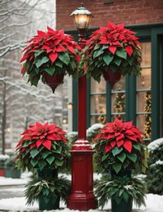 20 Magical Christmas Decoration Ideas for Street Light Poles