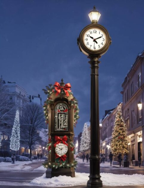 20 Magical Christmas Decoration Ideas for Street Light Poles
