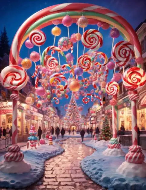 20 Magical Christmas Decoration Ideas for Street Light Poles