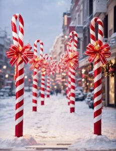 20 Magical Christmas Decoration Ideas for Street Light Poles