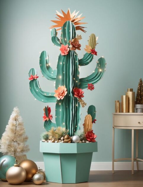 40 Creative DIY Cactus Christmas Tree Ideas in 2023
