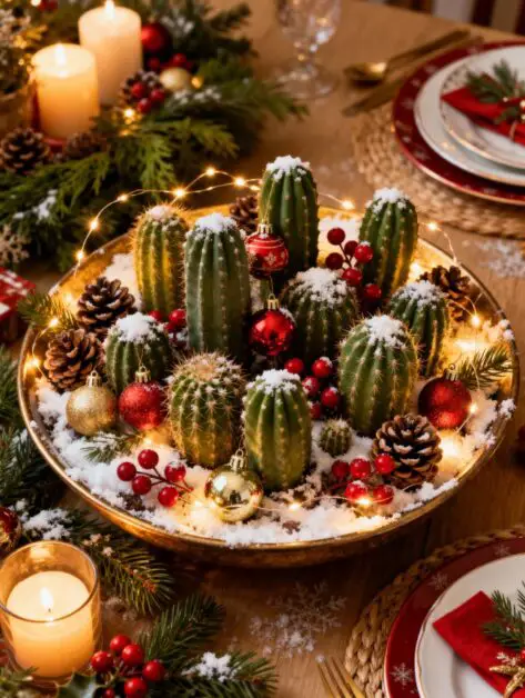 47 Creative DIY Cactus Christmas Tree Ideas