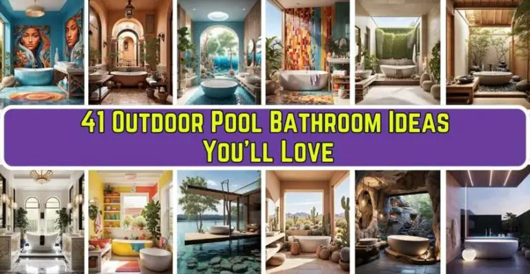 41 Outdoor Pool Bathroom Ideas You'll Love