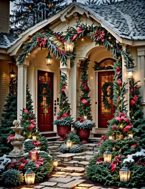 20 Outdoor Christmas Decoration Ideas for Garden in 2024