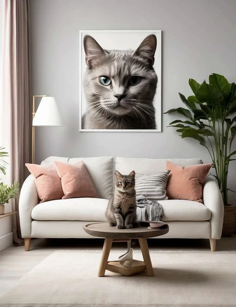 64 Cat-Friendly Living Room Design Ideas