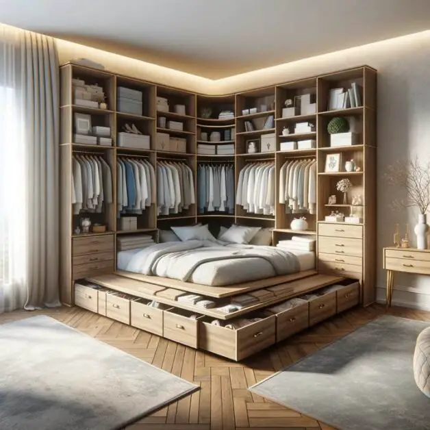 39 Innovative Corner Furniture Bedroom Storage Ideas