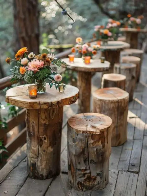 Charming Outdoor Rustic Wedding Reception Decor Ideas