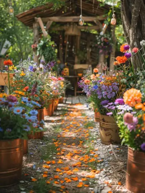 Charming Outdoor Rustic Wedding Reception Decor Ideas