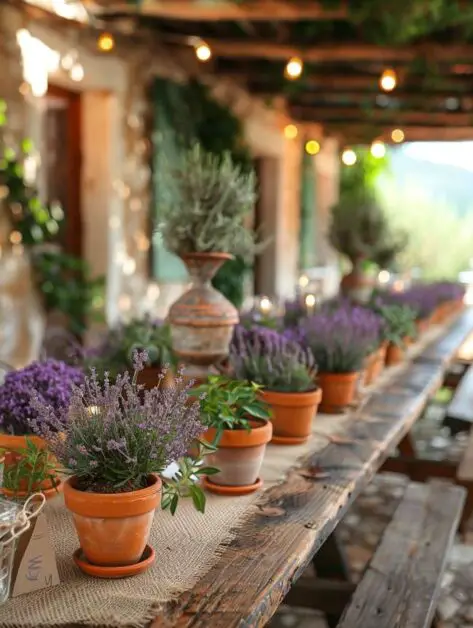 Charming Outdoor Rustic Wedding Reception Decor Ideas