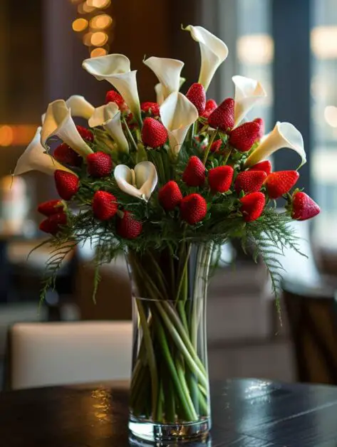 20 Creative Strawberry Centerpiece Ideas with Flowers