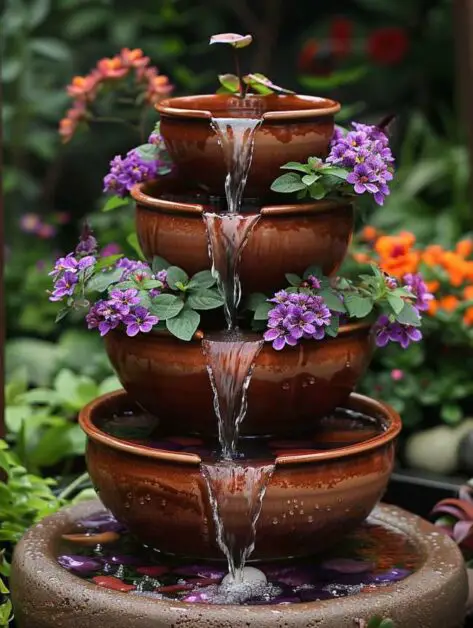 Creative DIY Garden Fountains Ideas