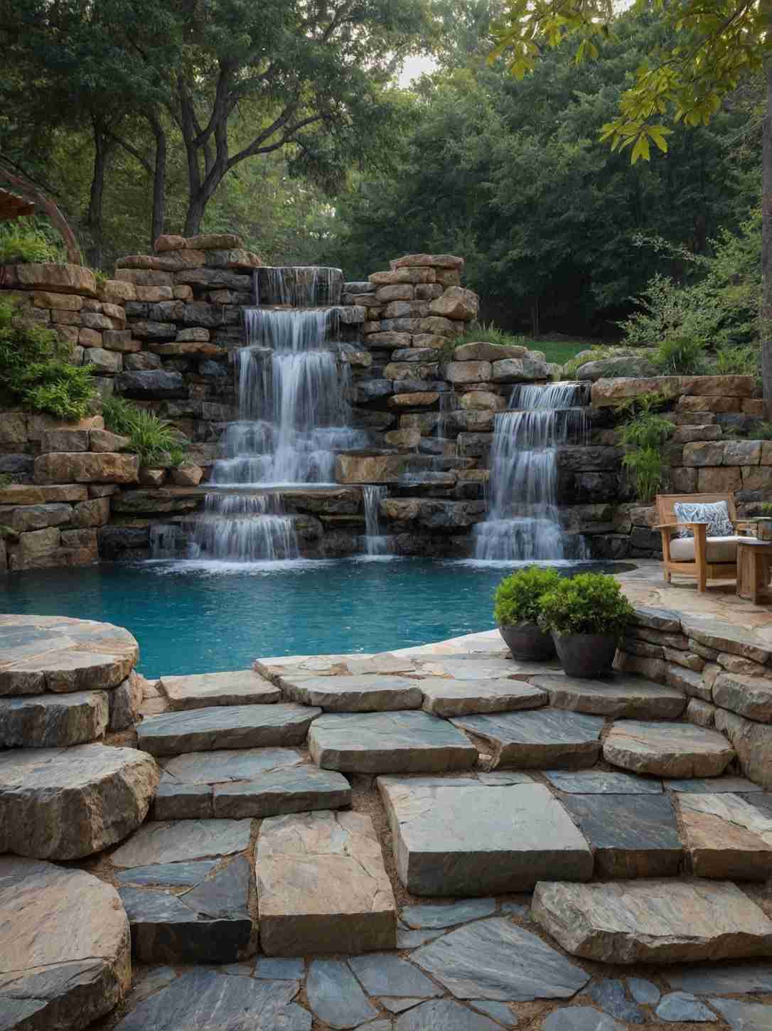 47 Stunning Small Backyard Pool Ideas with Waterfall in 2024
