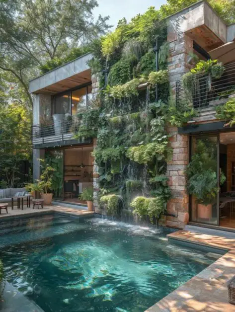47 Stunning Small Backyard Pool Ideas with Waterfall in 2024