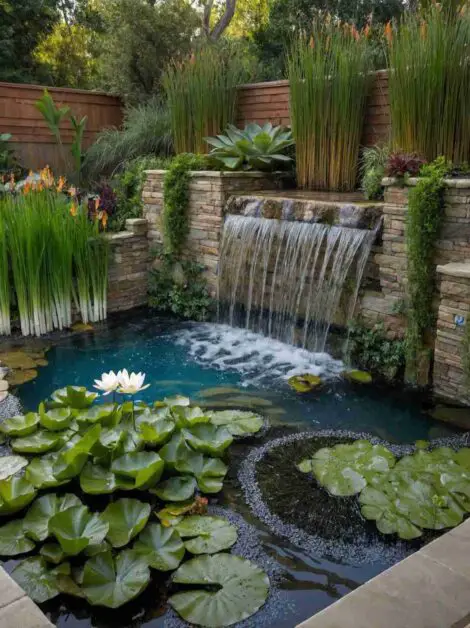 47 Stunning Small Backyard Pool Ideas with Waterfall in 2024