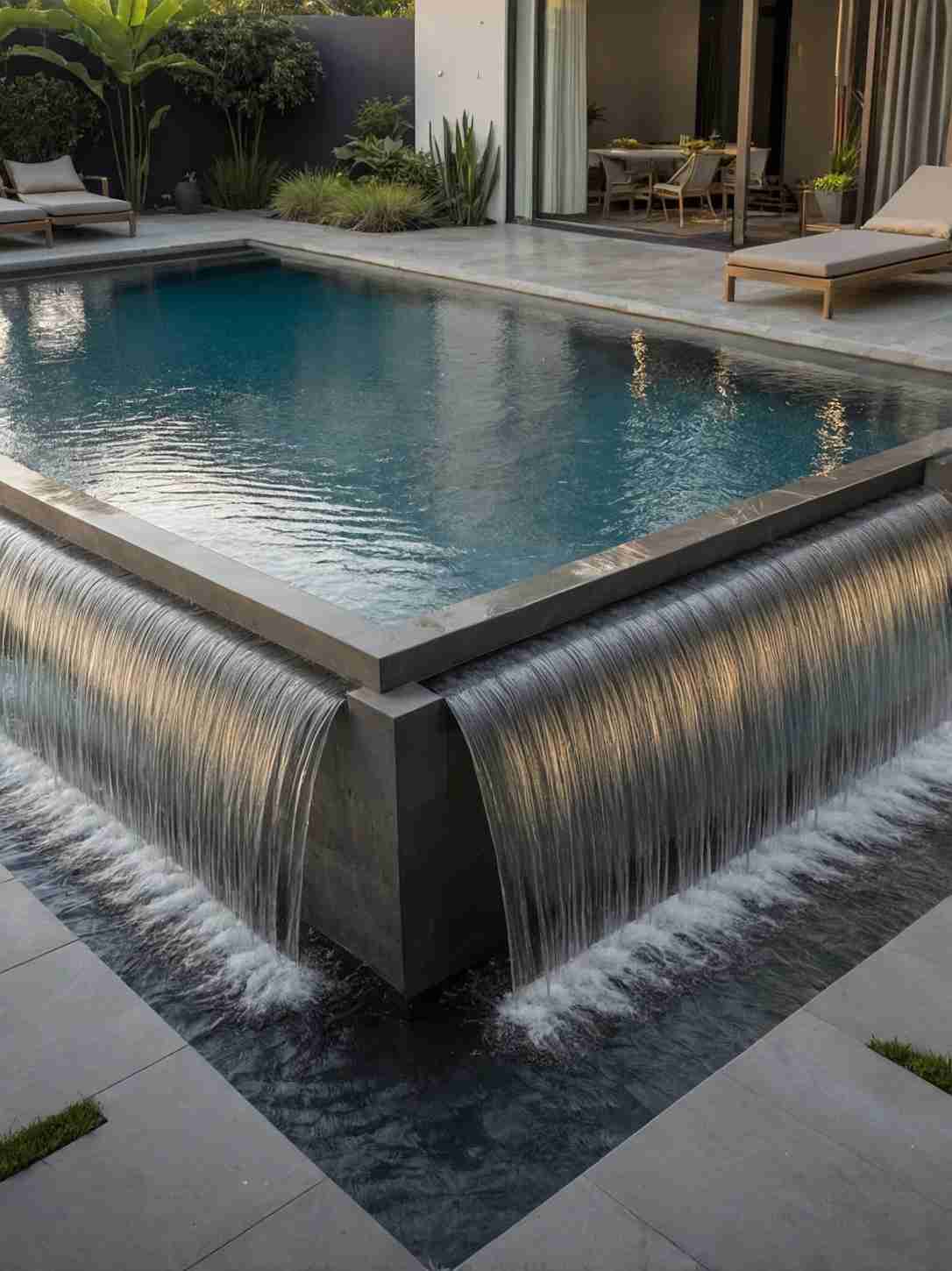 47 Stunning Small Backyard Pool Ideas with Waterfall in 2024