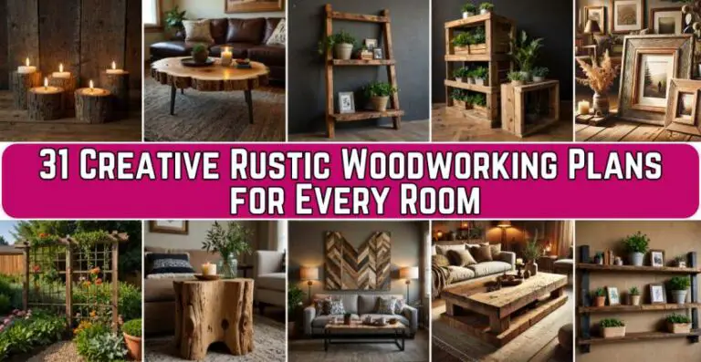 31 Creative Rustic Woodworking Plans for Every Room
