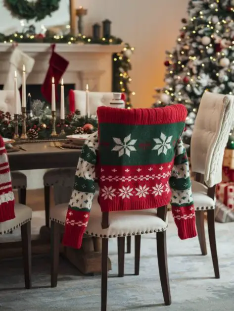 32 DIY Christmas Chair Decoration Ideas for 2023