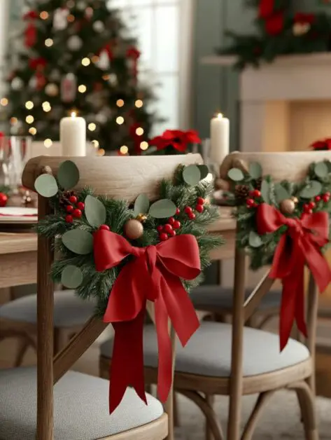 32 DIY Christmas Chair Decoration Ideas for 2023