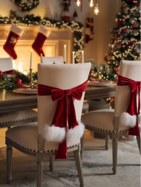 32 DIY Christmas Chair Decoration Ideas for 2023