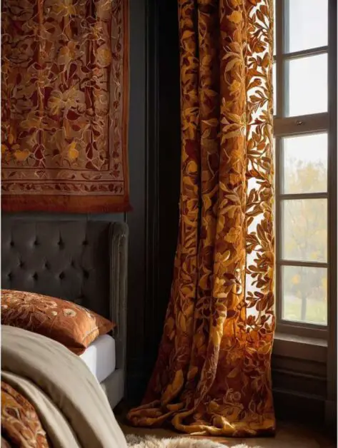 How to Use Fall-Themed Curtains and Drapes in Your Bedroom