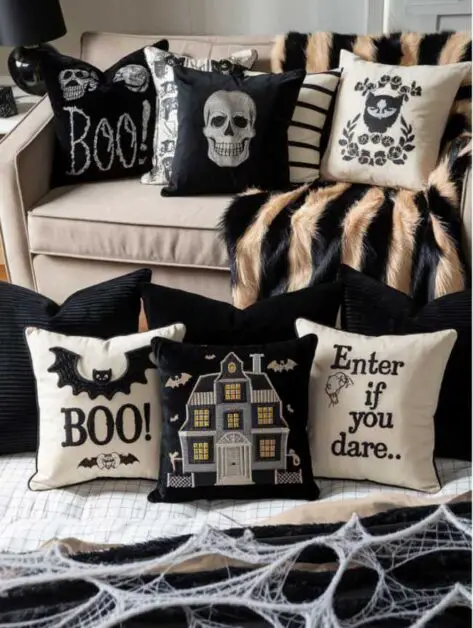 30 Ways to Turn Furniture into Spooky Halloween Decor