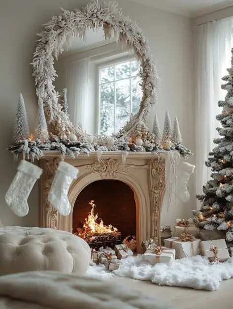 22 Stunning Mirror Decorating Ideas for Christmas Festivities