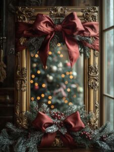 22 Stunning Mirror Decorating Ideas for Christmas Festivities