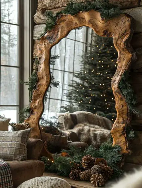 22 Stunning Mirror Decorating Ideas for Christmas Festivities