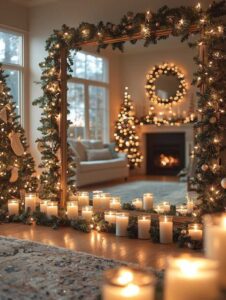 22 Stunning Mirror Decorating Ideas for Christmas Festivities