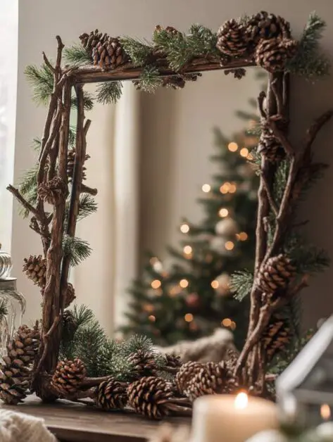 22 Stunning Mirror Decorating Ideas for Christmas Festivities