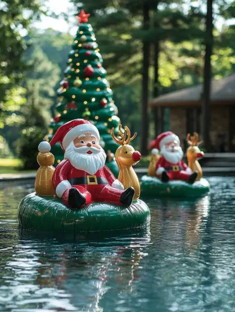 25 Best Swimming Pool Decoration Ideas for Christmas