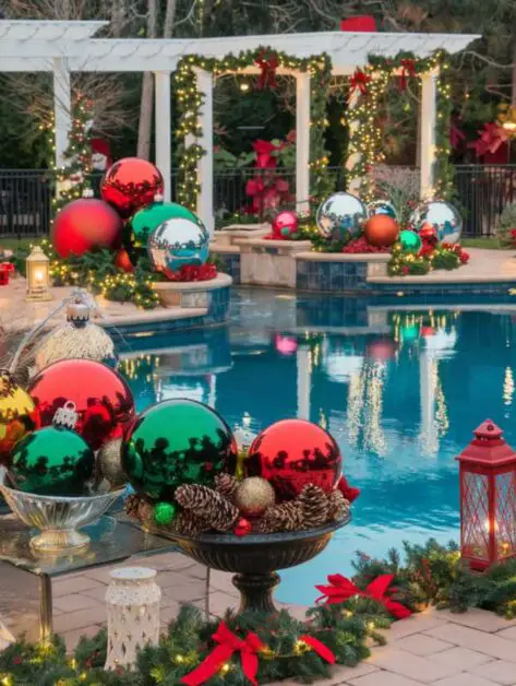 25 Best Swimming Pool Decoration Ideas for Christmas