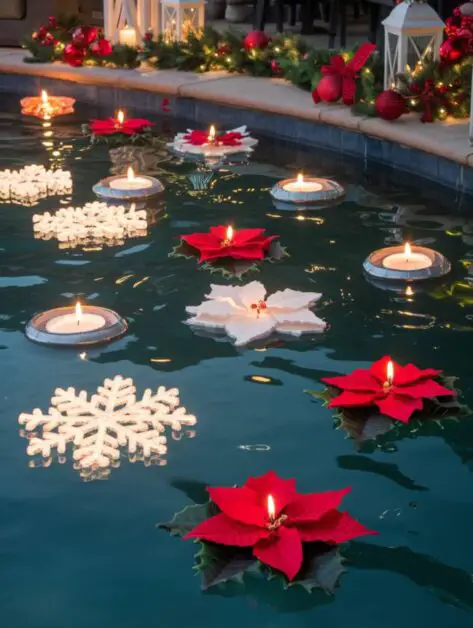 25 Best Swimming Pool Decoration Ideas for Christmas