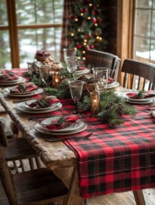 27 Farmhouse Christmas Dining Table Decor Ideas You’ll Love