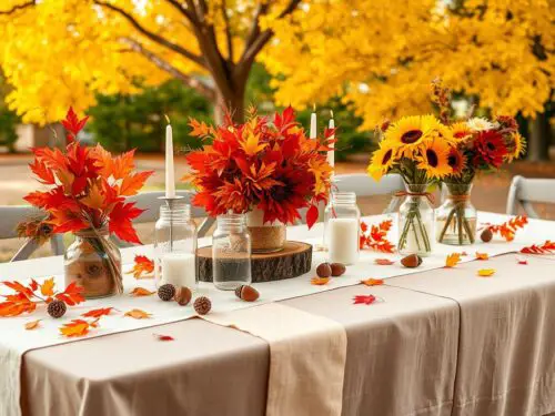 Fall Themed Wedding Shower Decoration Ideas