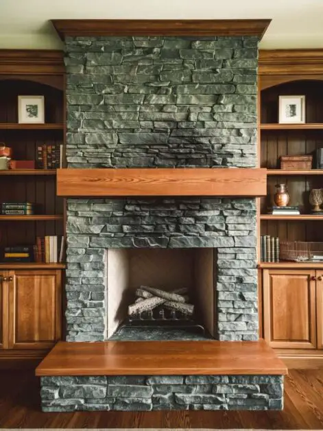 30 Inspiring Fireplace Wooden Hearth Ideas