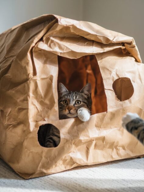 DIY Homemade Cat Toys from Household Items Your Cat Loves