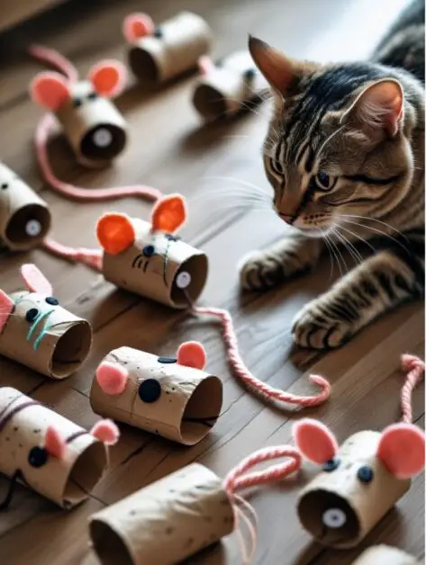 DIY Homemade Cat Toys from Household Items Your Cat Loves