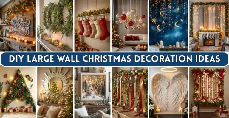 39 DIY Large Wall Christmas Decoration Ideas