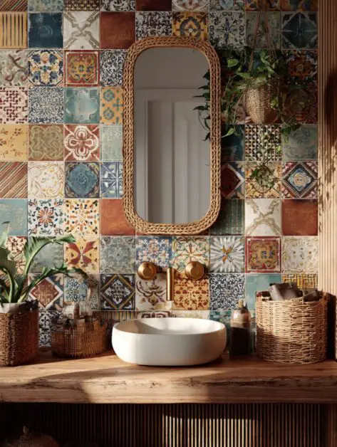 79 Modern Boho Bathroom Tile Ideas