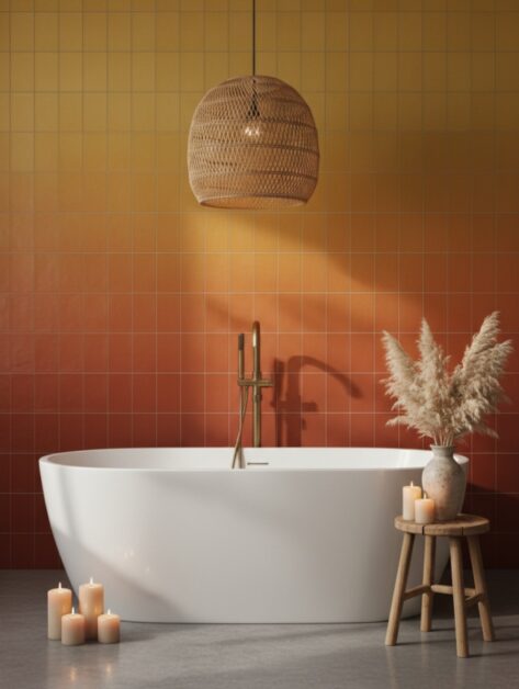 79 Modern Boho Bathroom Tile Ideas