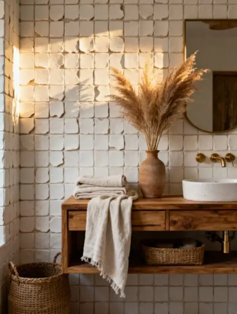 79 Modern Boho Bathroom Tile Ideas