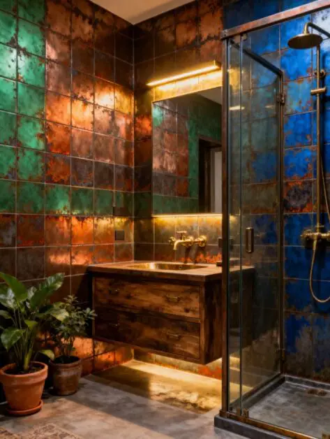 79 Modern Boho Bathroom Tile Ideas