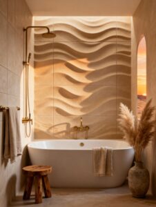 79 Modern Boho Bathroom Tile Ideas
