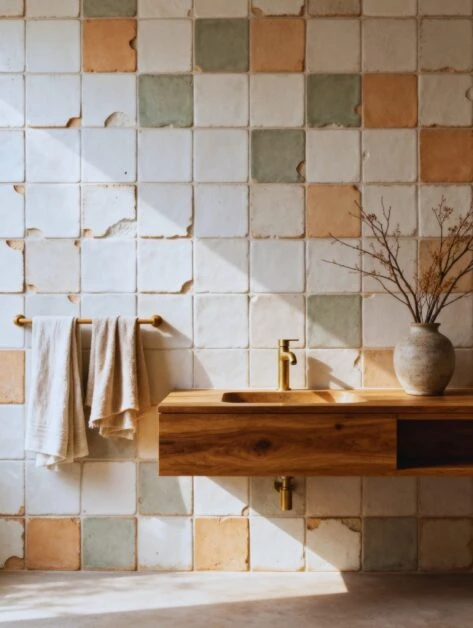 79 Modern Boho Bathroom Tile Ideas