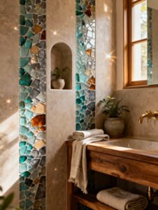 79 Modern Boho Bathroom Tile Ideas